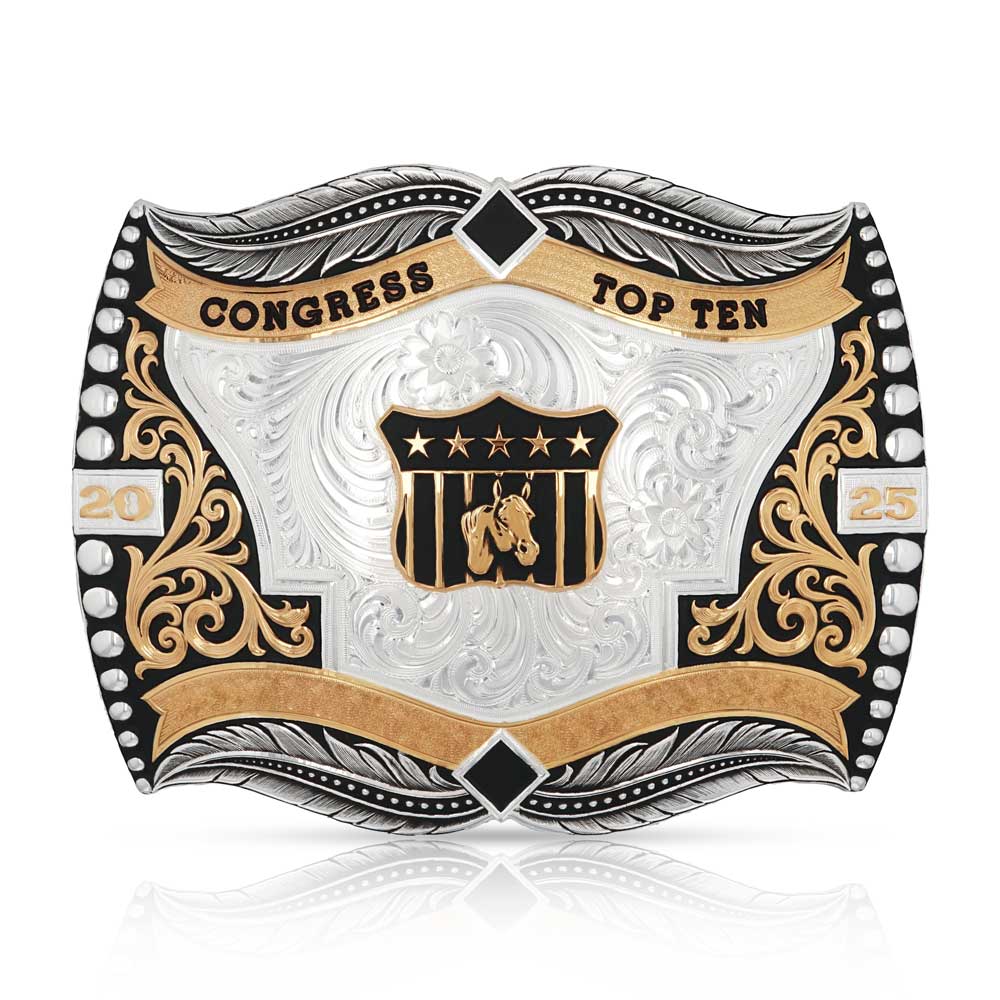 2025 Congress Top 10 Trophy Buckle | Montana Silversmiths